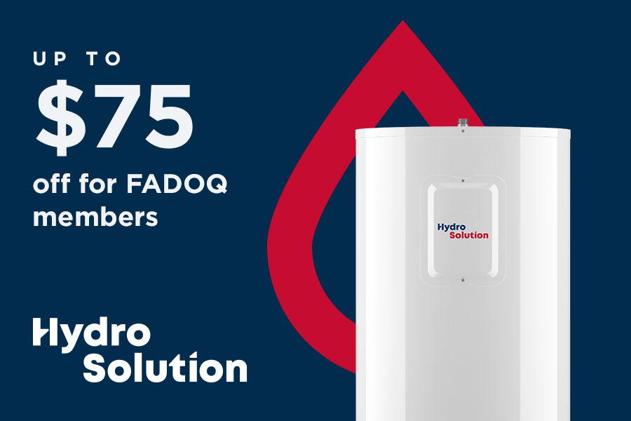 HydroSolution - water heaters - Discounts - FADOQ - Réseau FADOQ is the ...