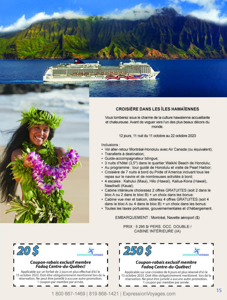 Guide voyages - Loisirs et événements - FADOQ - Le Réseau FADOQ est le ...